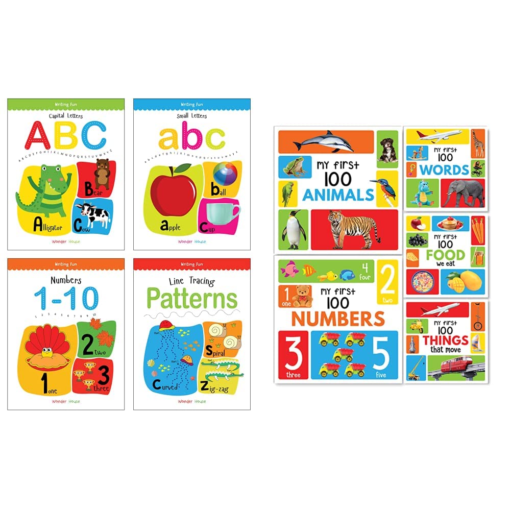 Buy Writing Practice Boxset: Pack of 4 Books & My First 100 Series ...