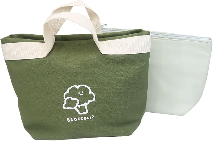Amazon.co.jp: 保温保冷 ランチバッグ[保冷ポーチ付き ミニトート]NOBEET ノビート/ブロッコリー : ホーム＆キッチン