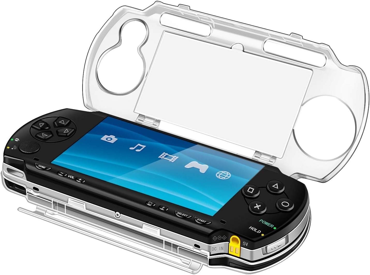 Amazon.com: TNP Clear Hard Case for PSP 1000 - Protective Transparent ...