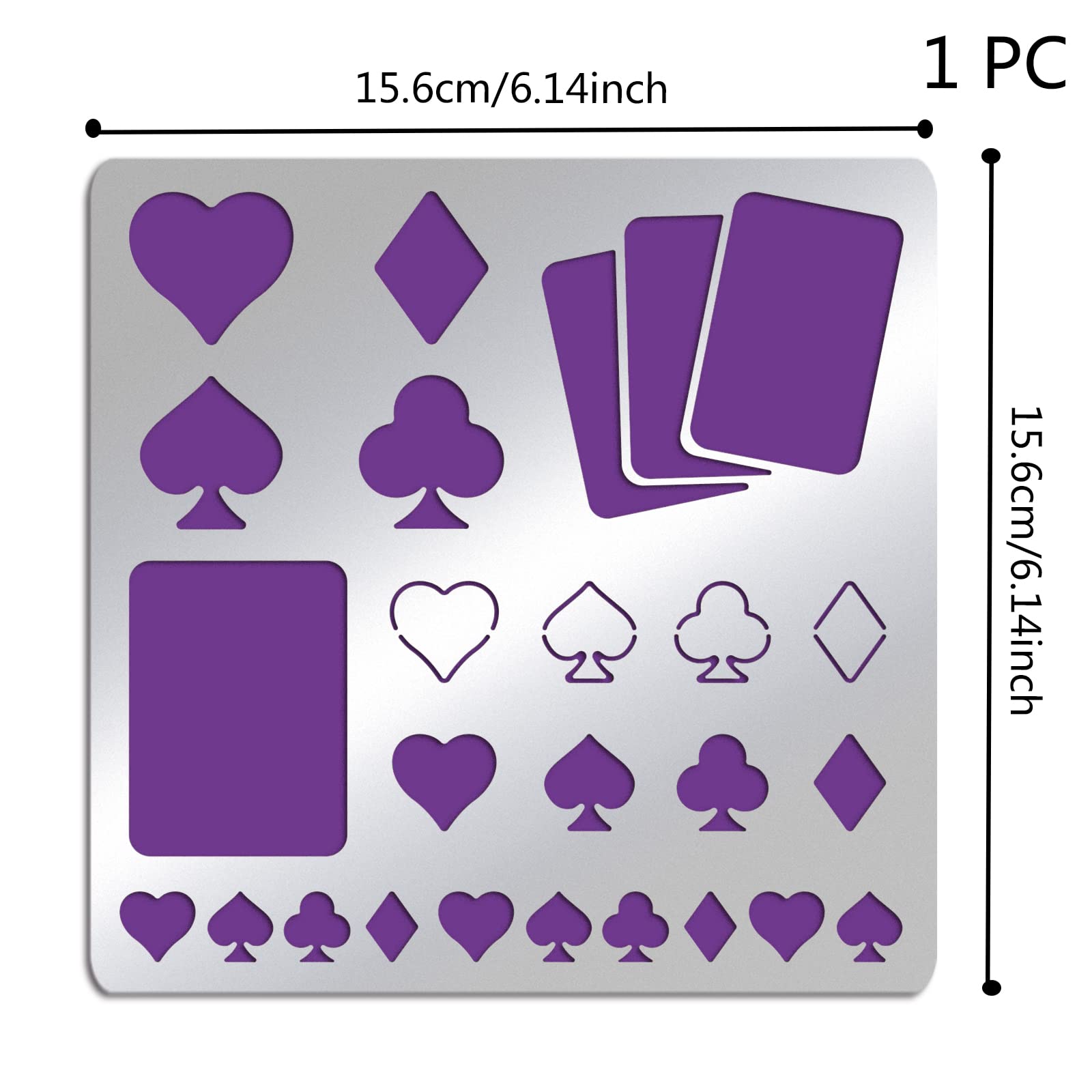 Heart Spade Club Diamond Templates