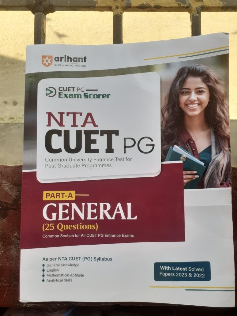 Buy Arihant NTA CUET PG Section A General (25 Questions) Common Section For All CUET PG Entrance ...