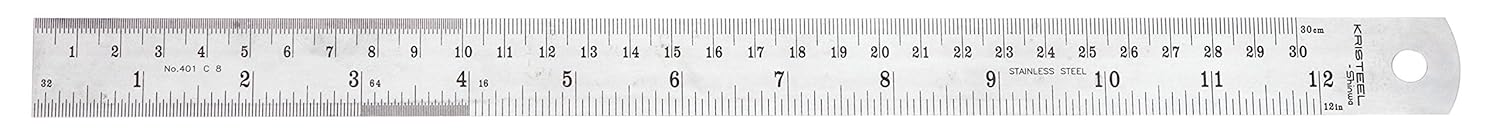 KRISTEEL | Stainless Steel Ruler 1000 mm / 39 inch (1 Meter) Pack of ...