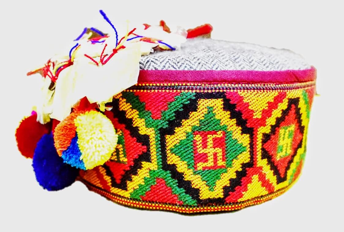 Buy CHAMBA HERITAGE Unisex Traditional Himachali Cap/Pahadi Topi with ...