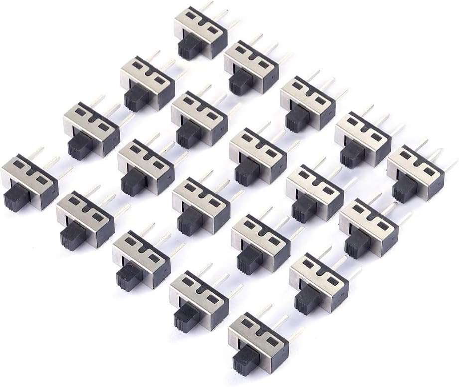 Amazon.com: Cylewet 20Pcs 5mm High Knob Vertical Slide Switch 3 Pin 2 ...