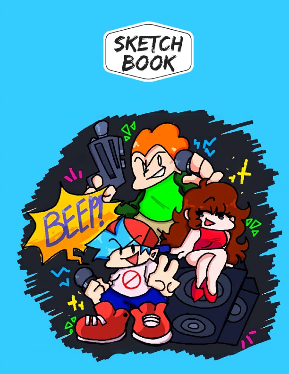 Buy Fnf Sketch Book: Friday Night Funkin cover (8.5 x 11) inches 120 ...