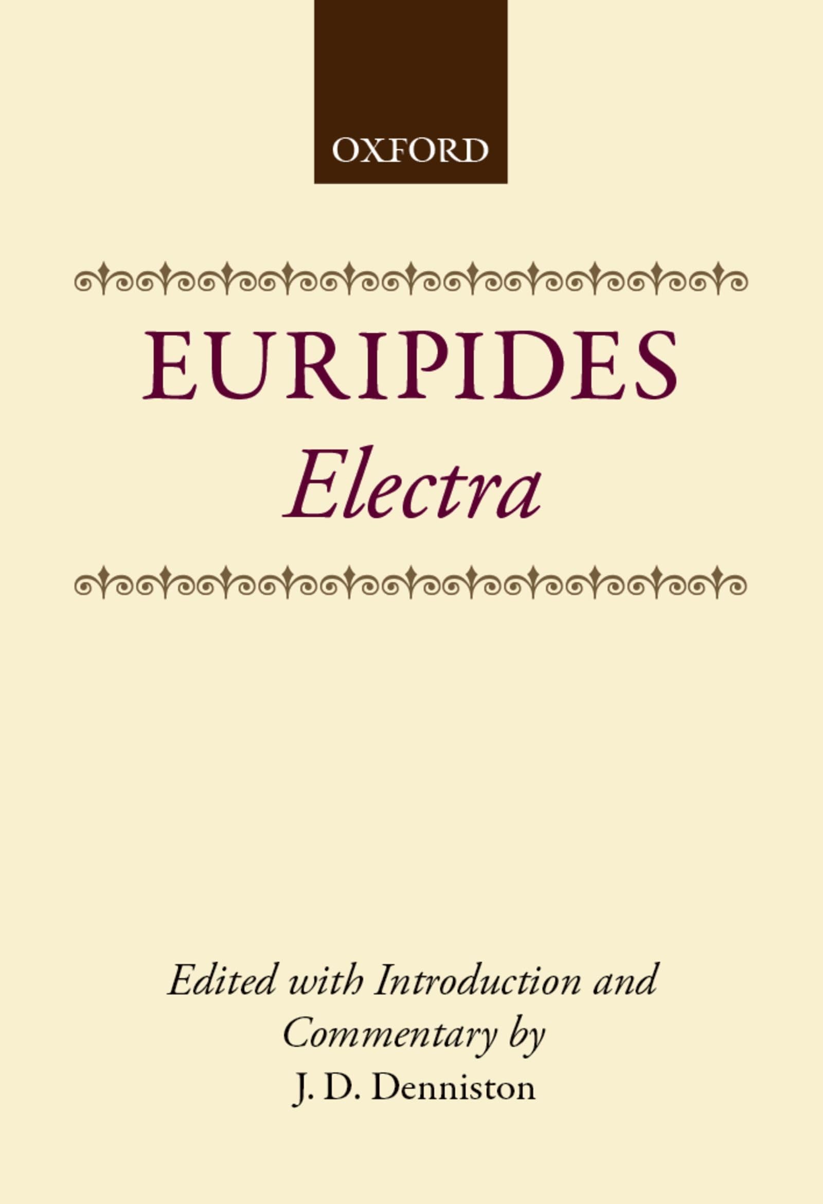 Electra (Plays of Euripides): 9780198720942: Medicine & Health Science ...