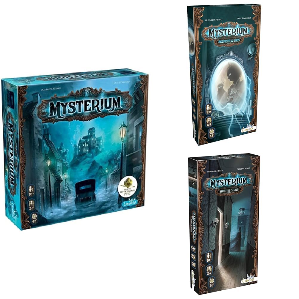 Libellud Mysterium Game, Hidden Signs and Secrets and Lies Expansion Pack Mega Bundle : Amazon ...