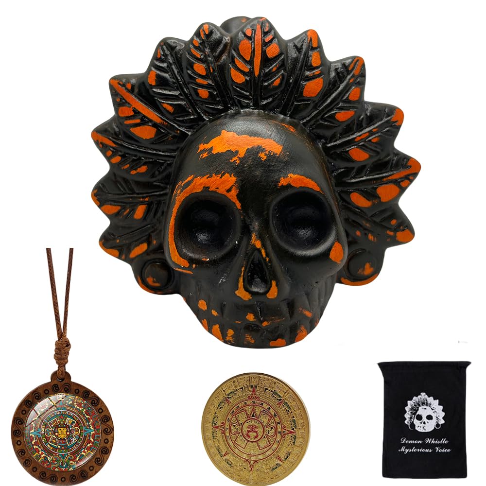 Amazon.com: Screaming Aztec Death Whistle - Ceramics Skull Retro Design ...