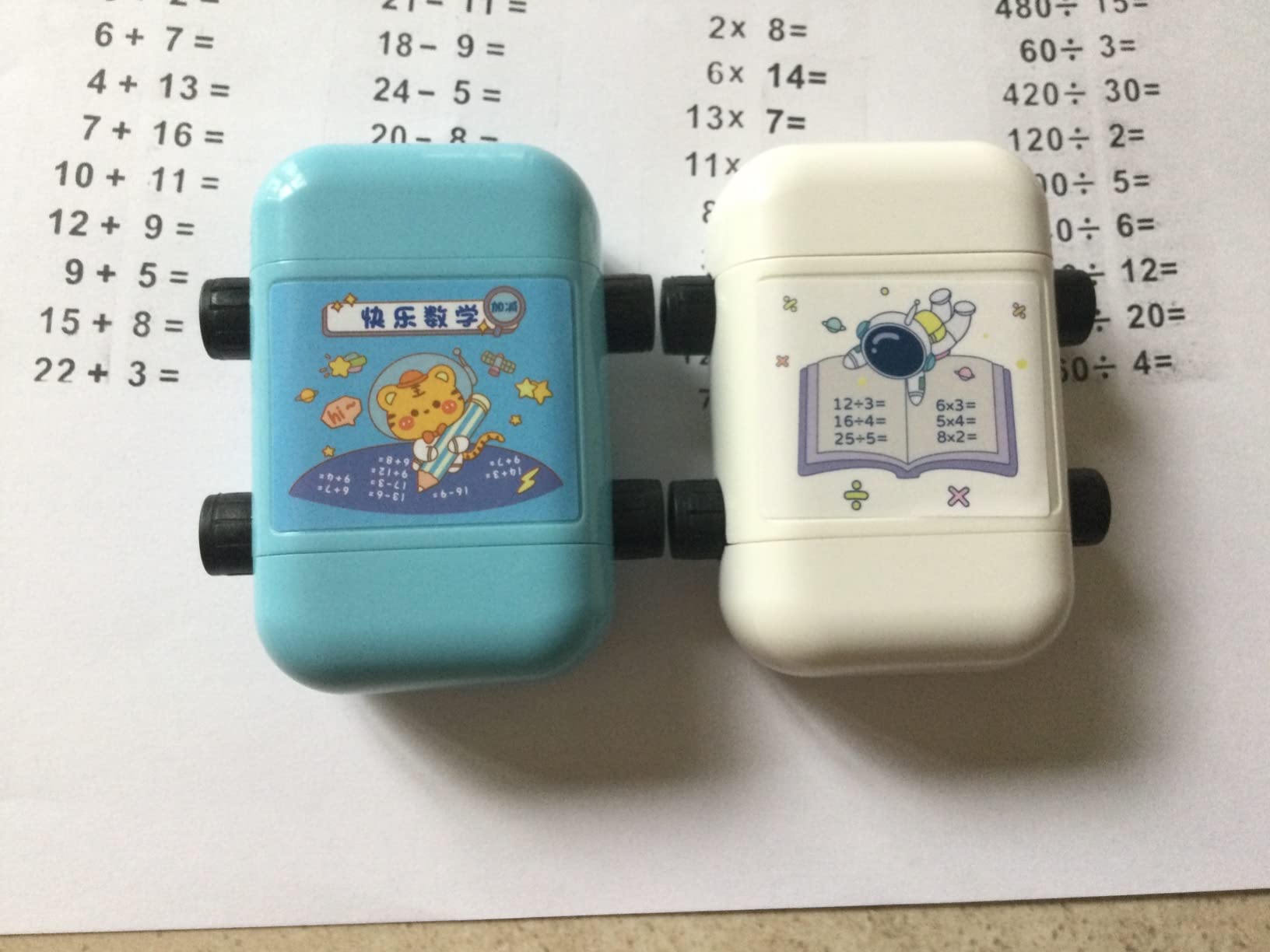 Amazon.com: Smart Math Roller Stamps for Kids - 2 in 1 Roller Digital ...