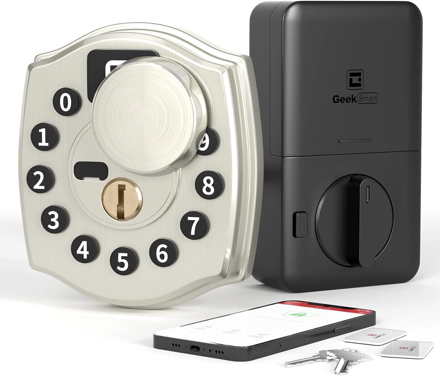Geek Smart Door Lock with Keypad, Keyless Entry Door Lock, Smart ...