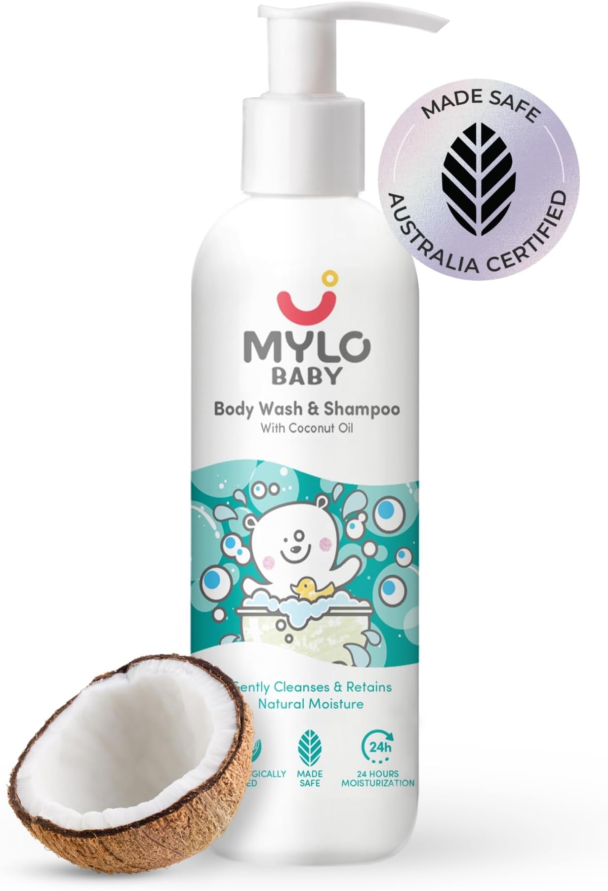 Buy Mylo Baby Body Wash and Shampoo 200 ml | Gentle Cleansing Head-to ...