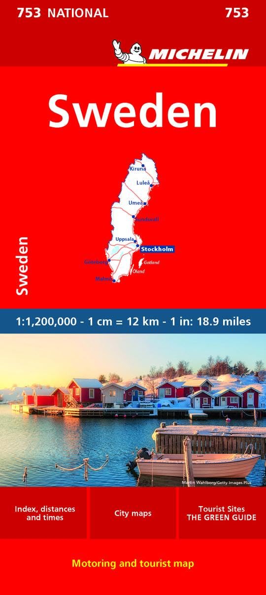 Sweden Map 753 (Maps/Country (Michelin)): Michelin: 9782067259904 ...