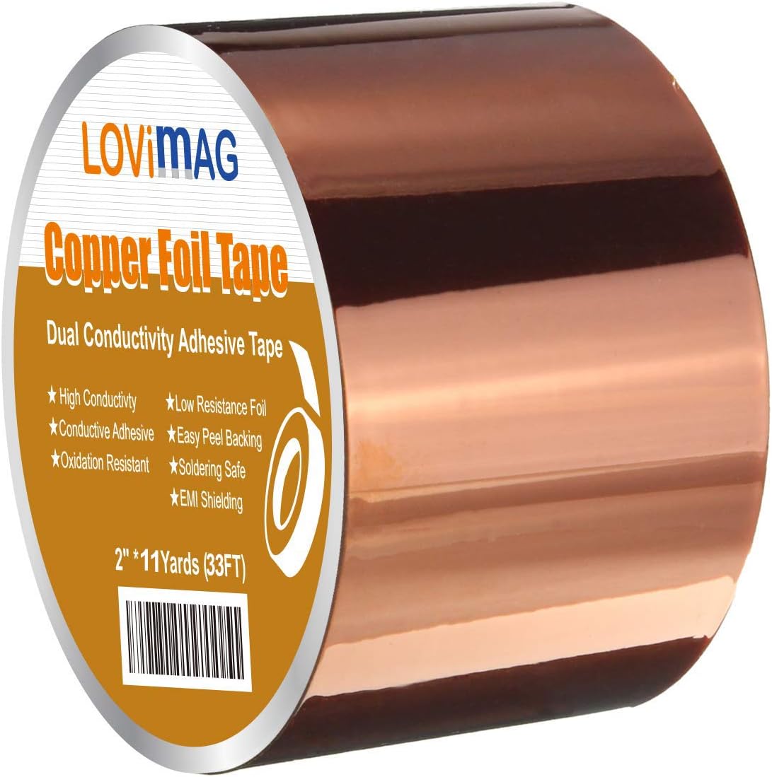 3M EMI Copper Foil Shielding Tape 1181, 1 in x 18 yd (25,40 mm x 16,5 m ...