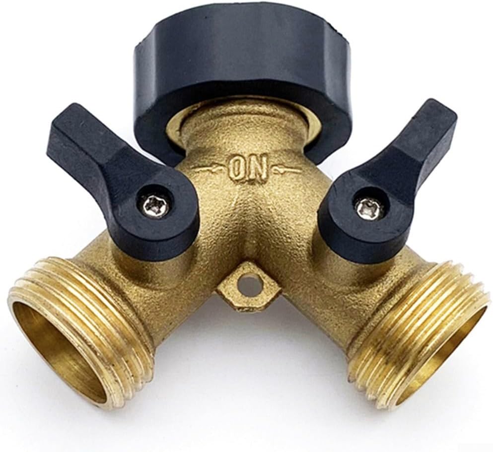 Hose Tap Splitter With Individual On/off Valves Brass,Tap Y Splitter ...
