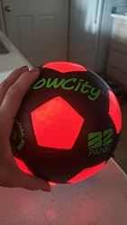 Amazon.com : GlowCity Glow in The Dark Soccer Ball | Light Up Indoor ...