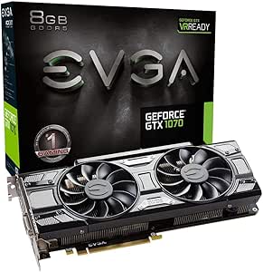 Tarjeta gráfica EVGA GeForce GTX 1070 GAMING, 8GB GDDR5, DX12 OSD Support (PXOC) 08G-P4-5170-KR ...