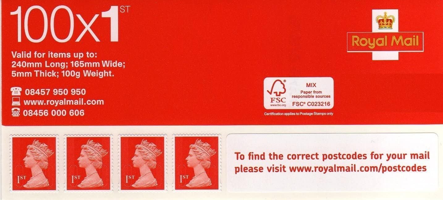 3 x Book of 6 x 1st Class Royal Mail Postage Stamps : Amazon.co.uk ...