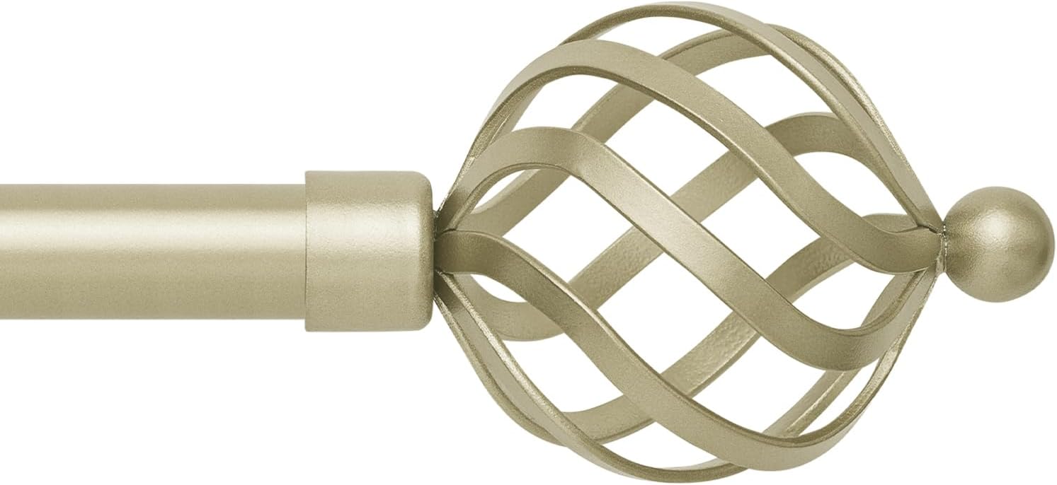 Amazon.com: 3/4 Inch Curtain Rod Single Drapery Rod 30 to 126 Inches ...