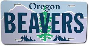 Amazon.com: VictoryStore Front License Plate - Oregon State Beavers ...
