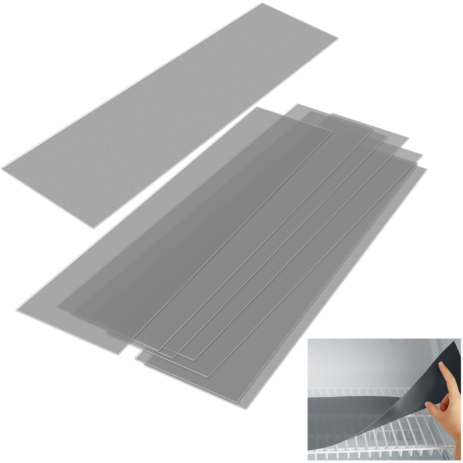 Amazon.com - Barydat 8 Pcs Frosted Plastic Shelf Liner Waterproof Non ...