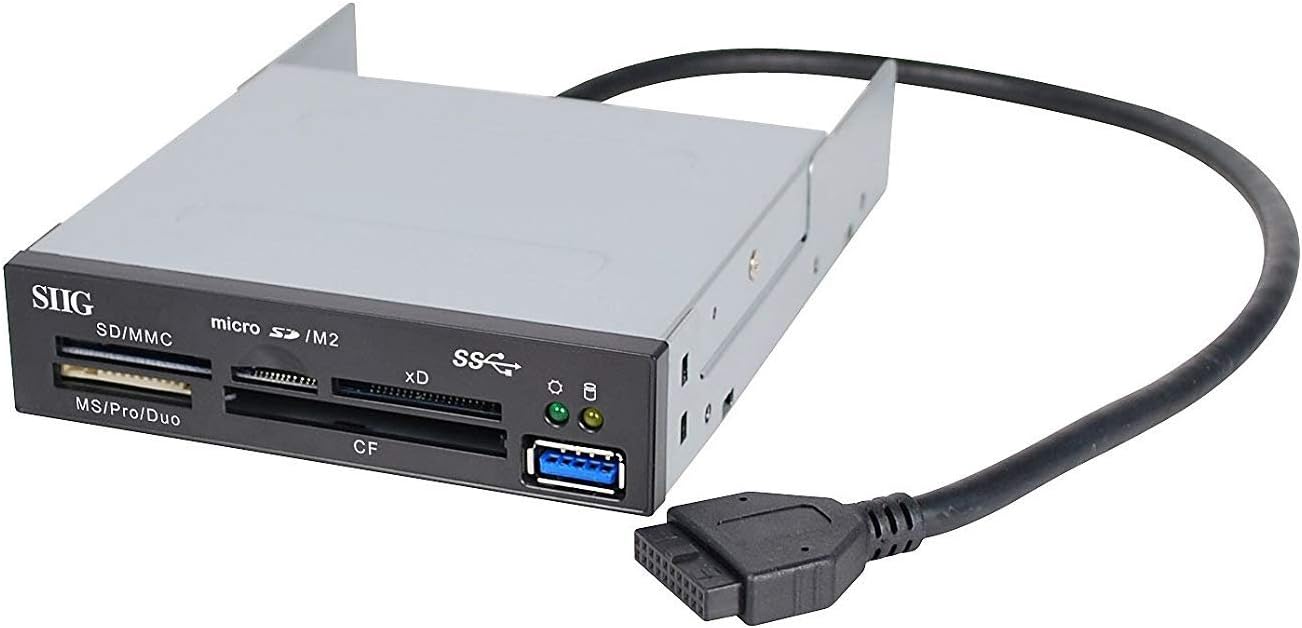 Amazon.com: Siig Inc. Usb 3.0 Bay Multi Card Reader With An Extra Usb 3 ...