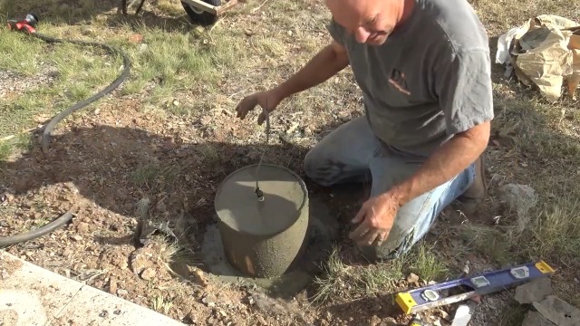 Watch How to Install a Lamp Post into Freshly Poured Concrete on Amazon ...