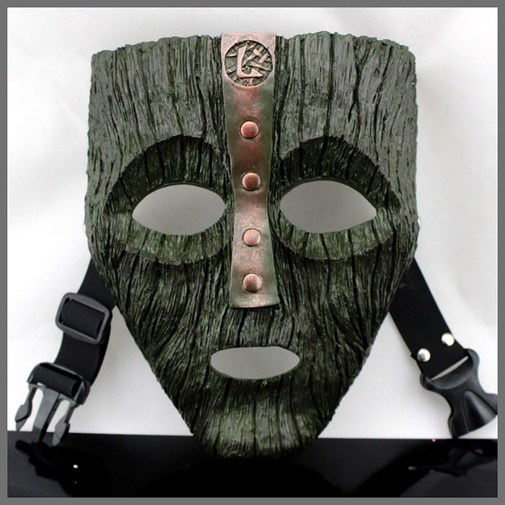 Amazon.com: Generic Resin Loki Cosplay Mask - Prop Replica (Dark Green ...