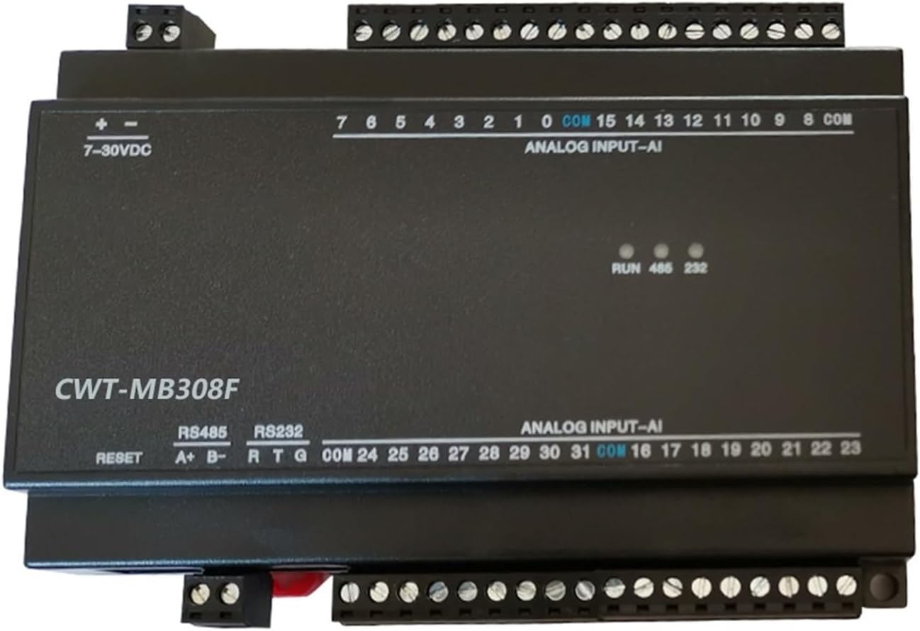 AMEHRU 32AI 4-20 mA/0-5 V/0-10 V Analog Input Ethernet Modbus Io Module ...