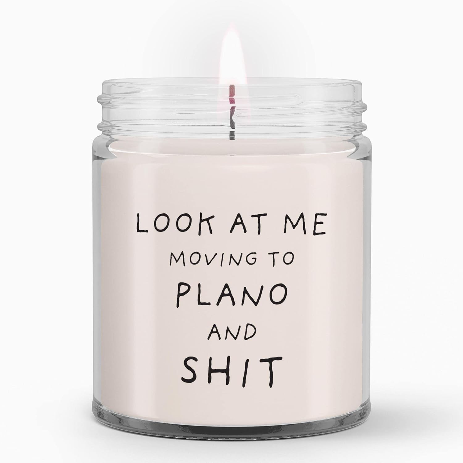 Amazon.com: LaPomme Look at Me Moving to Plano Candle, Plano Candle ...