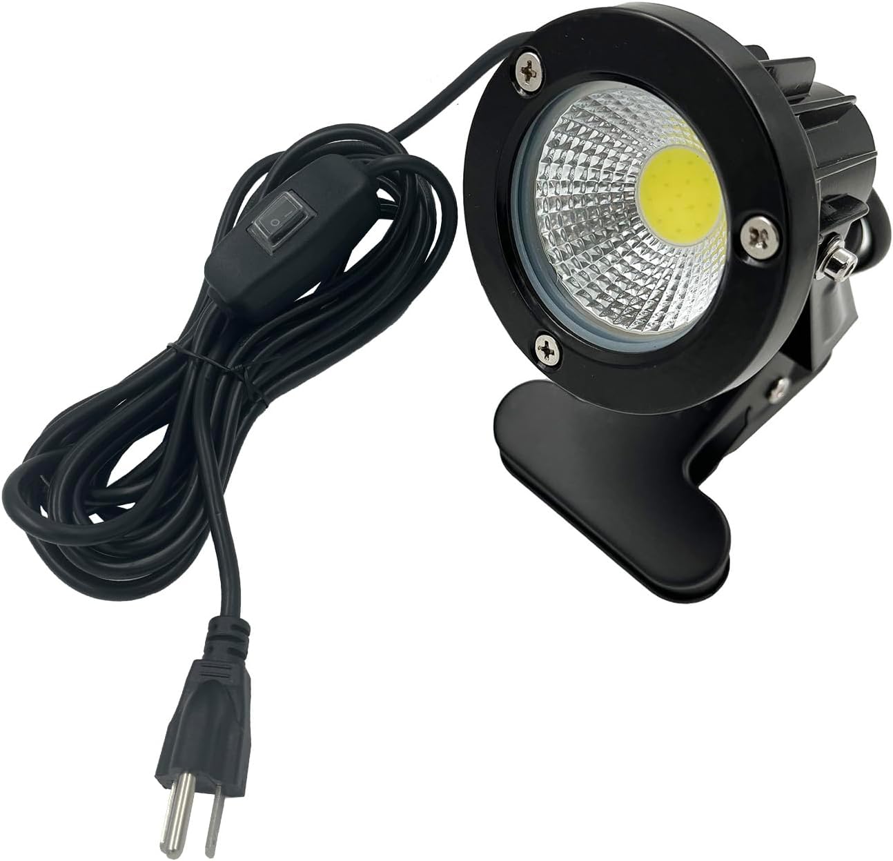 Taysing LED Spot Lights Plug in Outdoor Indoor Light 7W 3000K 16.5ft ...