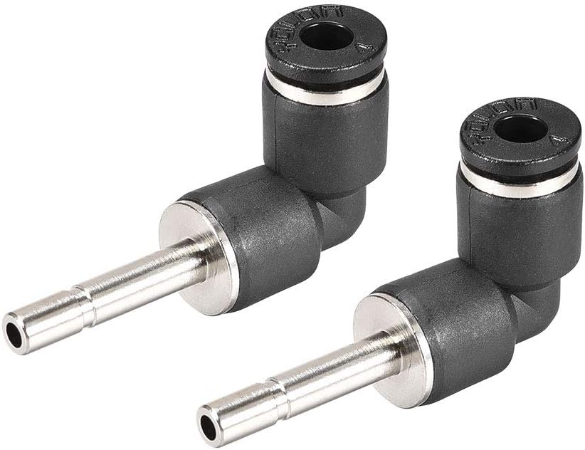 Amazon.com: uxcell Push To Connect Tube Fitting Plug-In Elbow Pneumatic ...