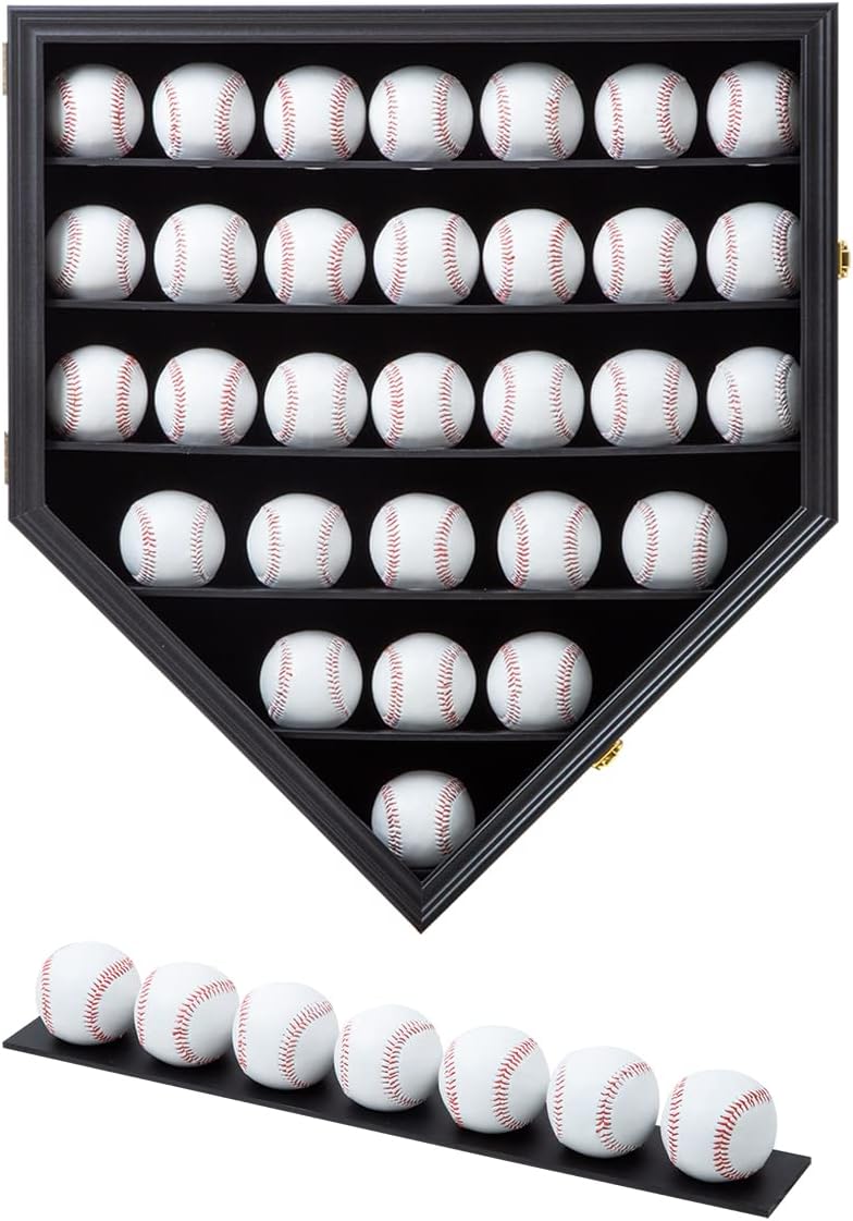 Amazon.com: 40 Baseball Acrylic Cubes Display Case (Cherry) : Sports ...