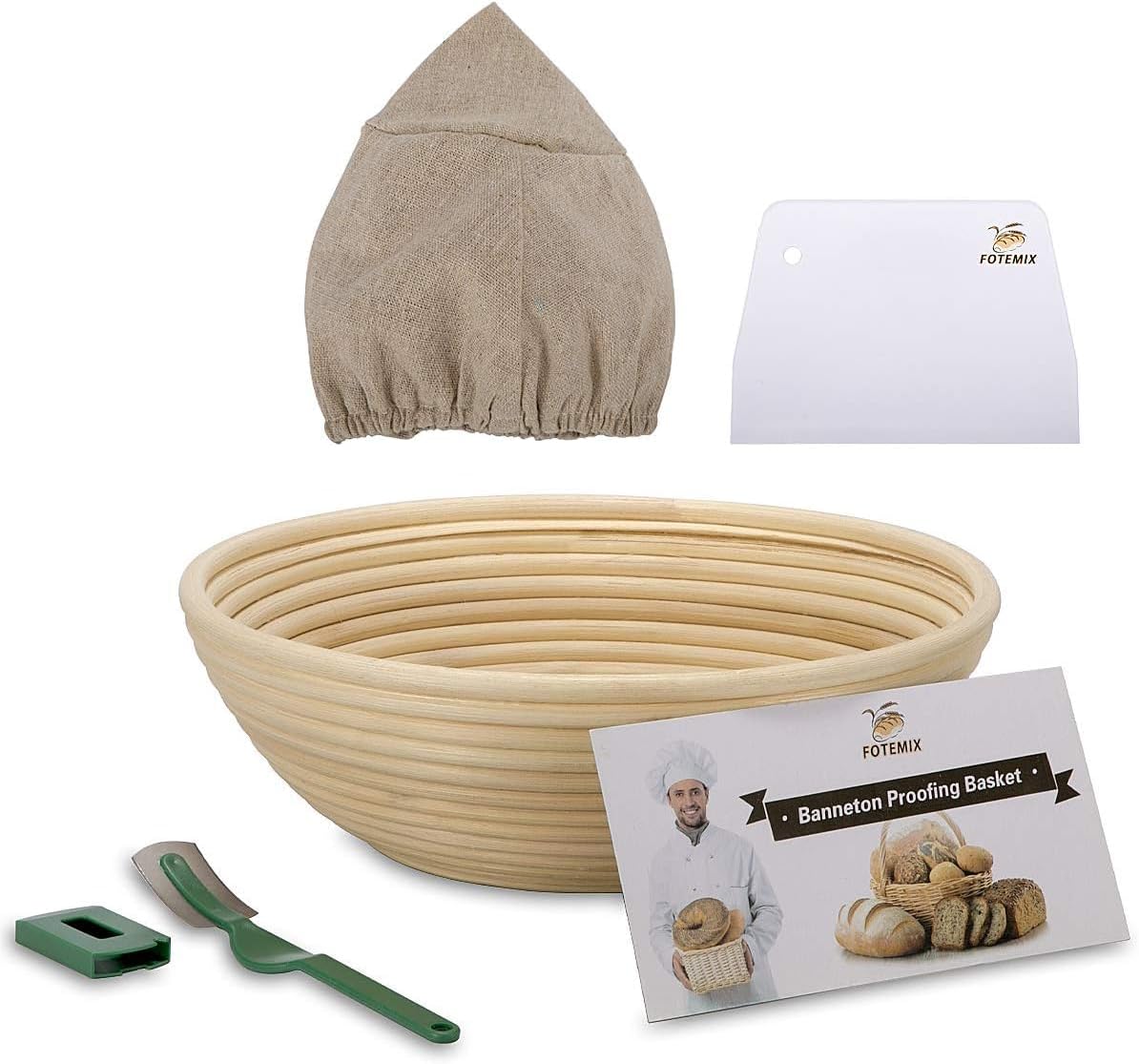 Walfos Round Banneton Proofing Basket Se t9"/23cm - French Style ...