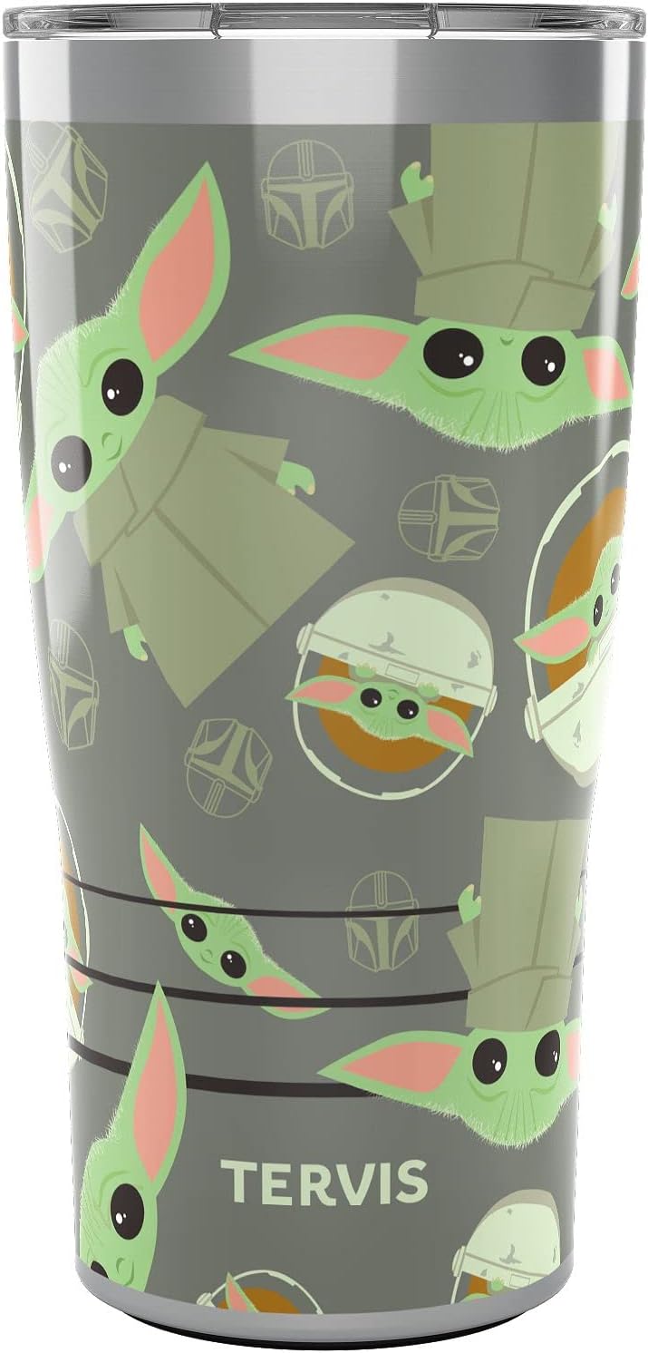 Amazon.com | Tervis Star Wars The Mandalorian Child Pattern Insulated ...