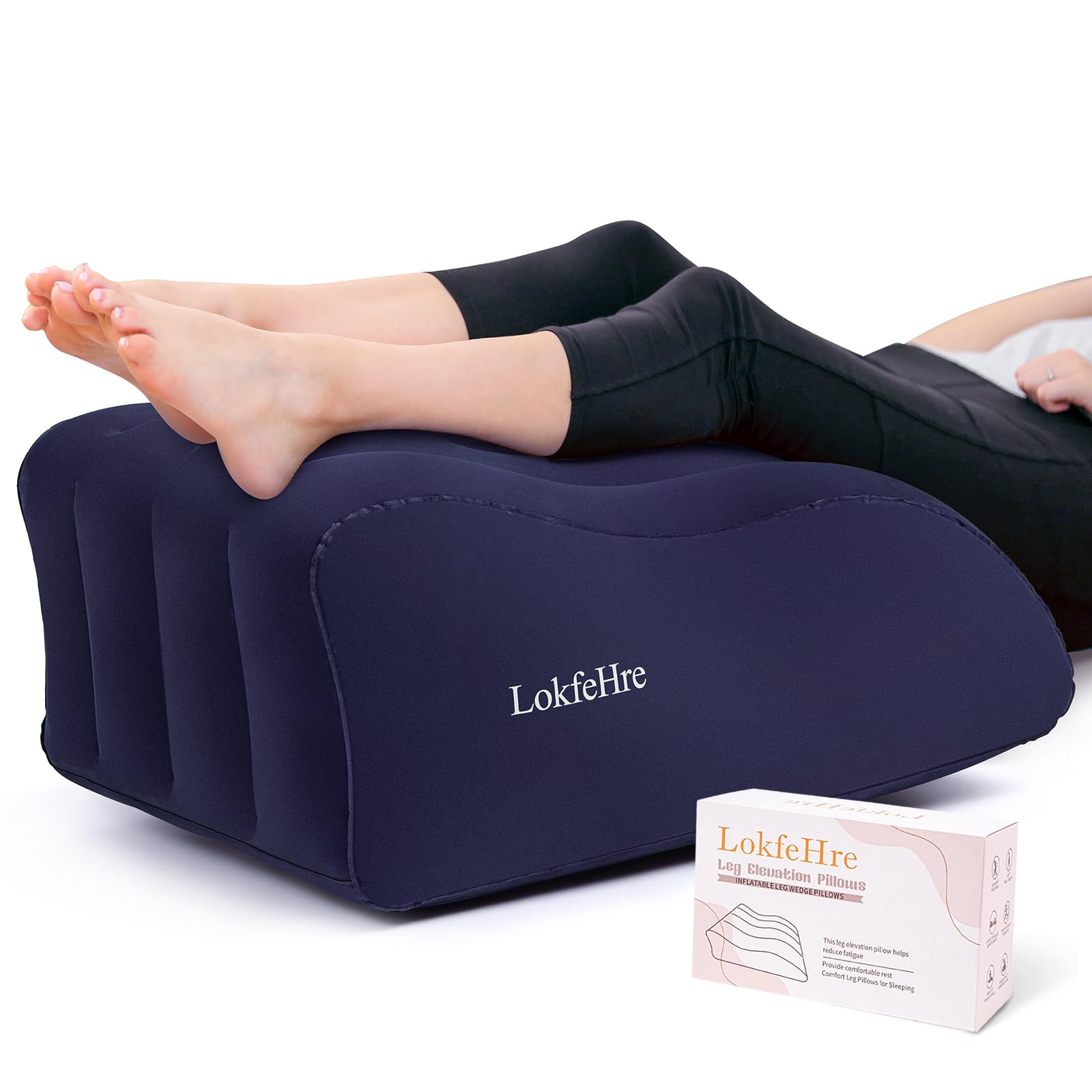 Amazon.com: LOKFEHRE Wedge Pillow for Sleeping - Inflatable Leg ...