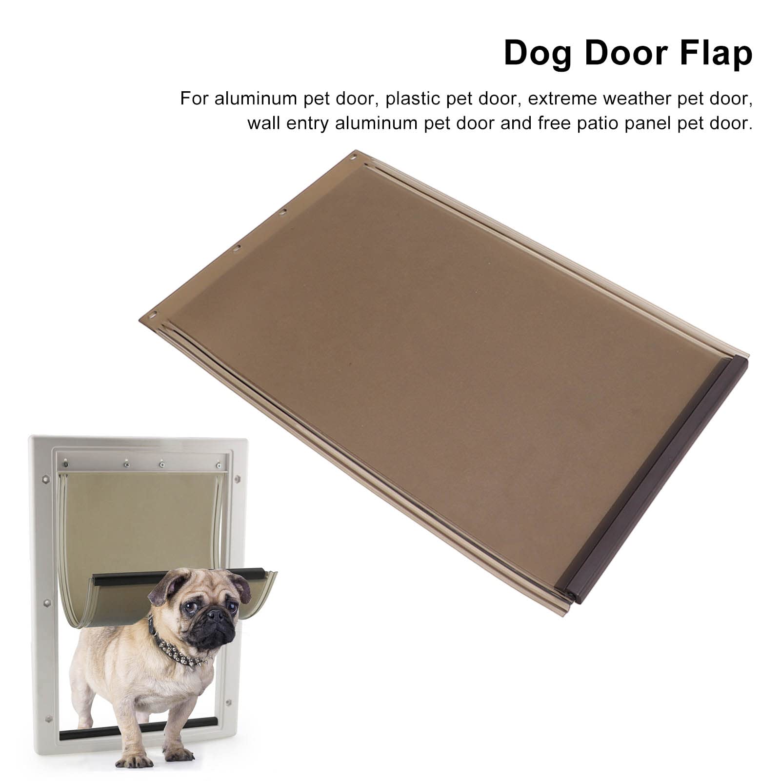 SNOQ Dog Door Flip Replacement Heavy Duty Dog Door Flap for Aluminium ...