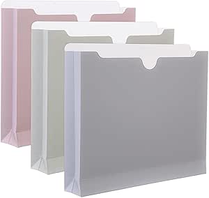 Amazon.com : Y YOMA 6 Pack Expanding File Jackets Letter Size Colored 2 ...