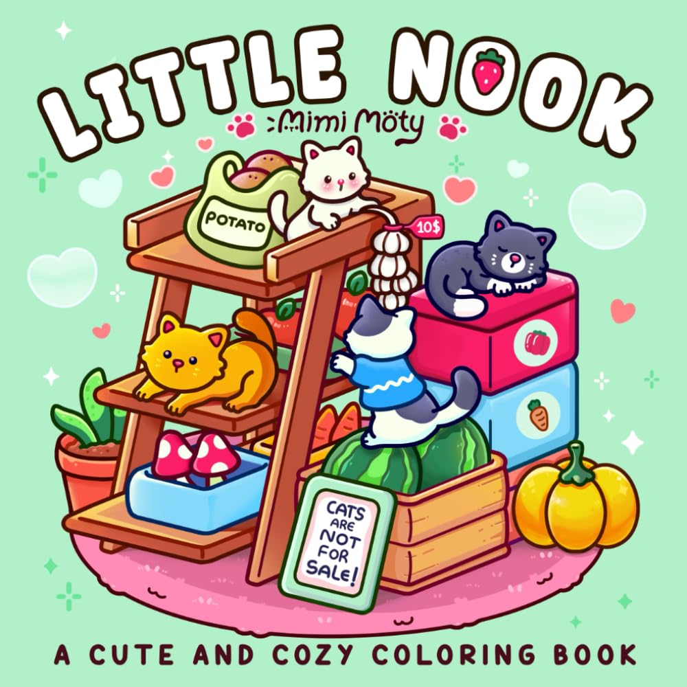 Amazon.com: Little Nook: Coloring Book for Adults and Teens Featuring ...