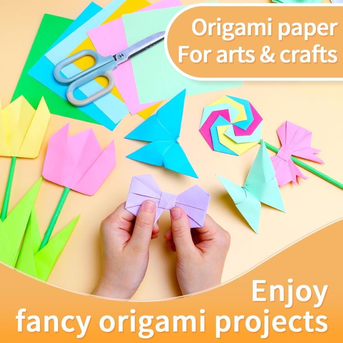 Snapklik.com : Praisebank Origami Paper (Multi-colored, 6 X 6 Inch ...
