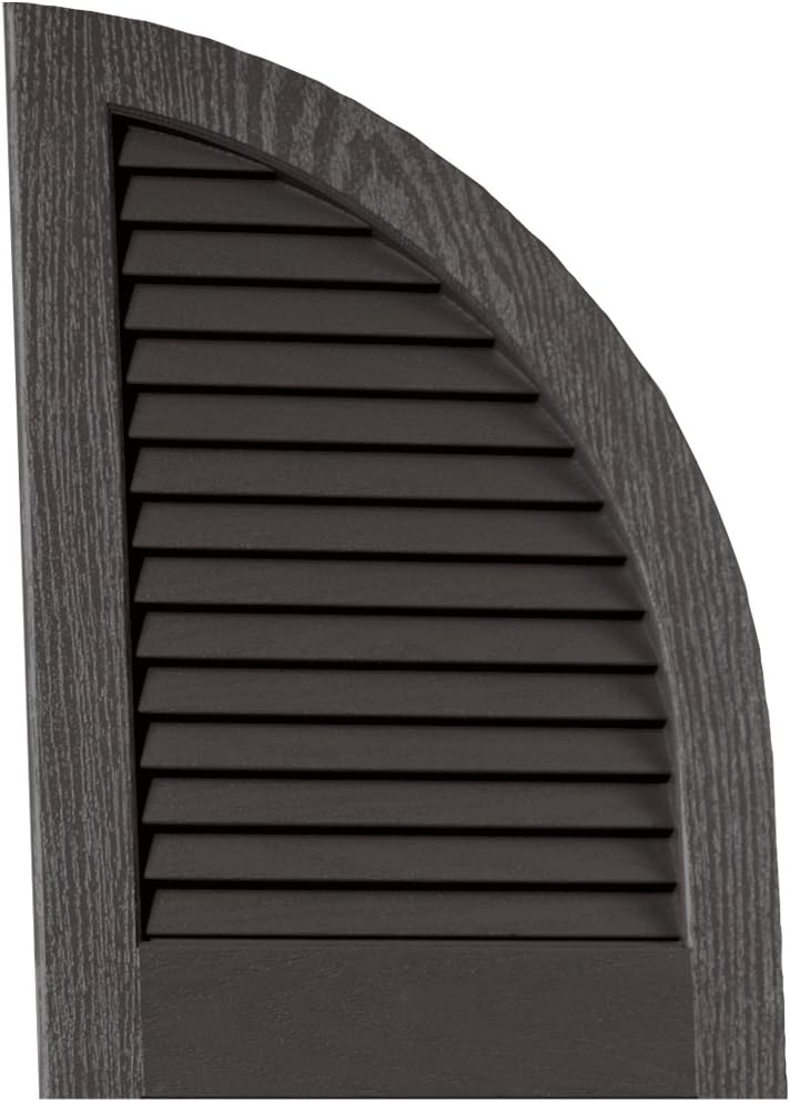 Amazon.com: Vantage 2114017018 Louvered Shutter Cap/Pair 018, Charcoal ...