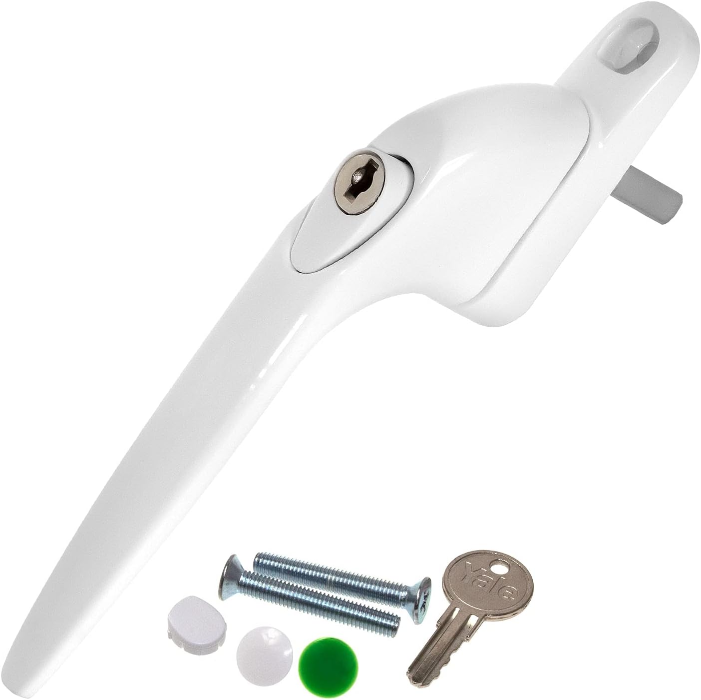 White Yale UPVC Window Handle Inline Double Glazing Universal Key ...