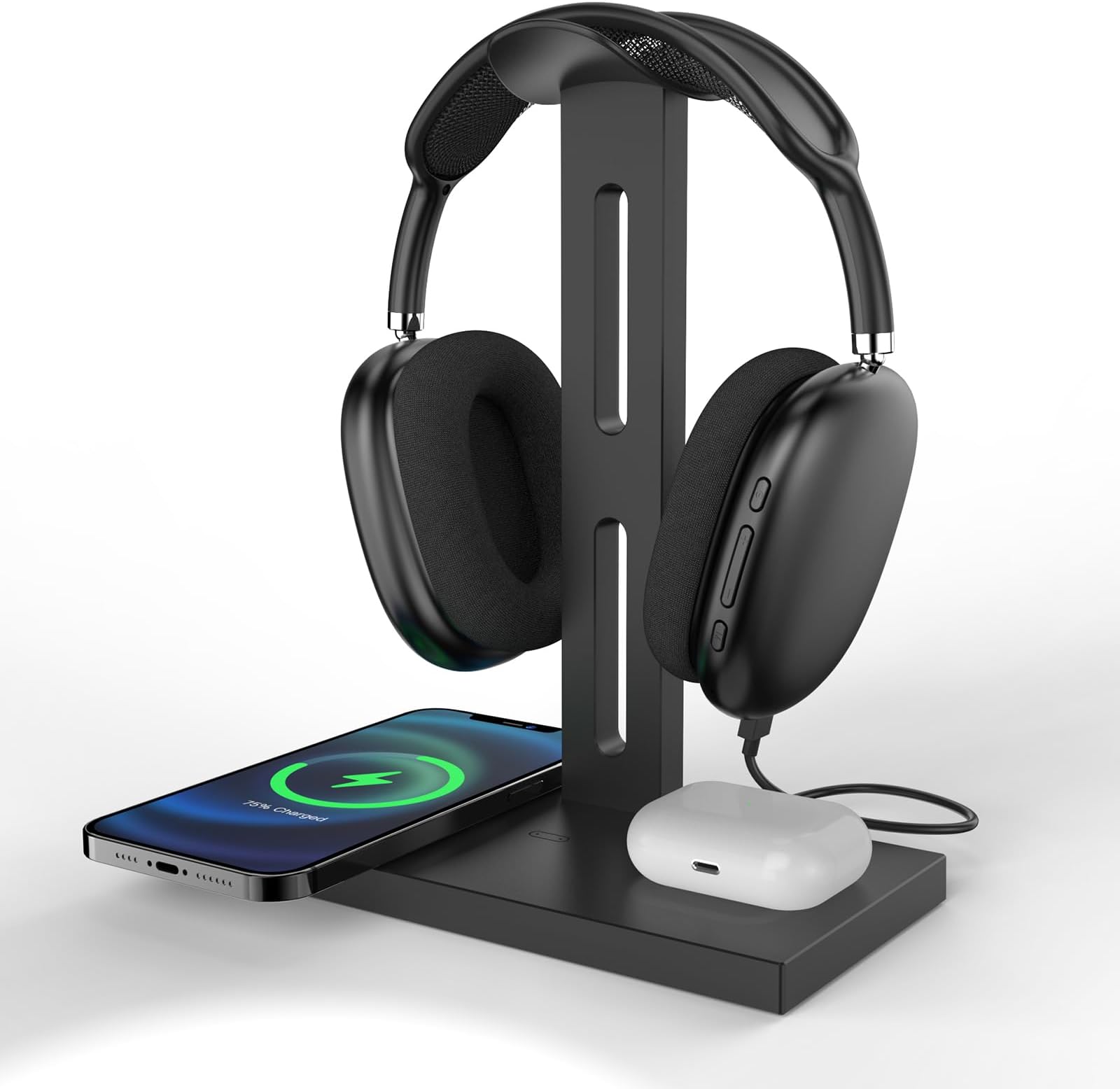 Amazon.com: KAFRI RGB Headphone Stand with Wireless Charger Desk Gaming ...