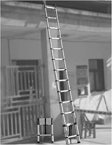 Aluminum Telescoping Telescopic Ladder with Detachable Hook, 8m/ 7m/ 6m ...