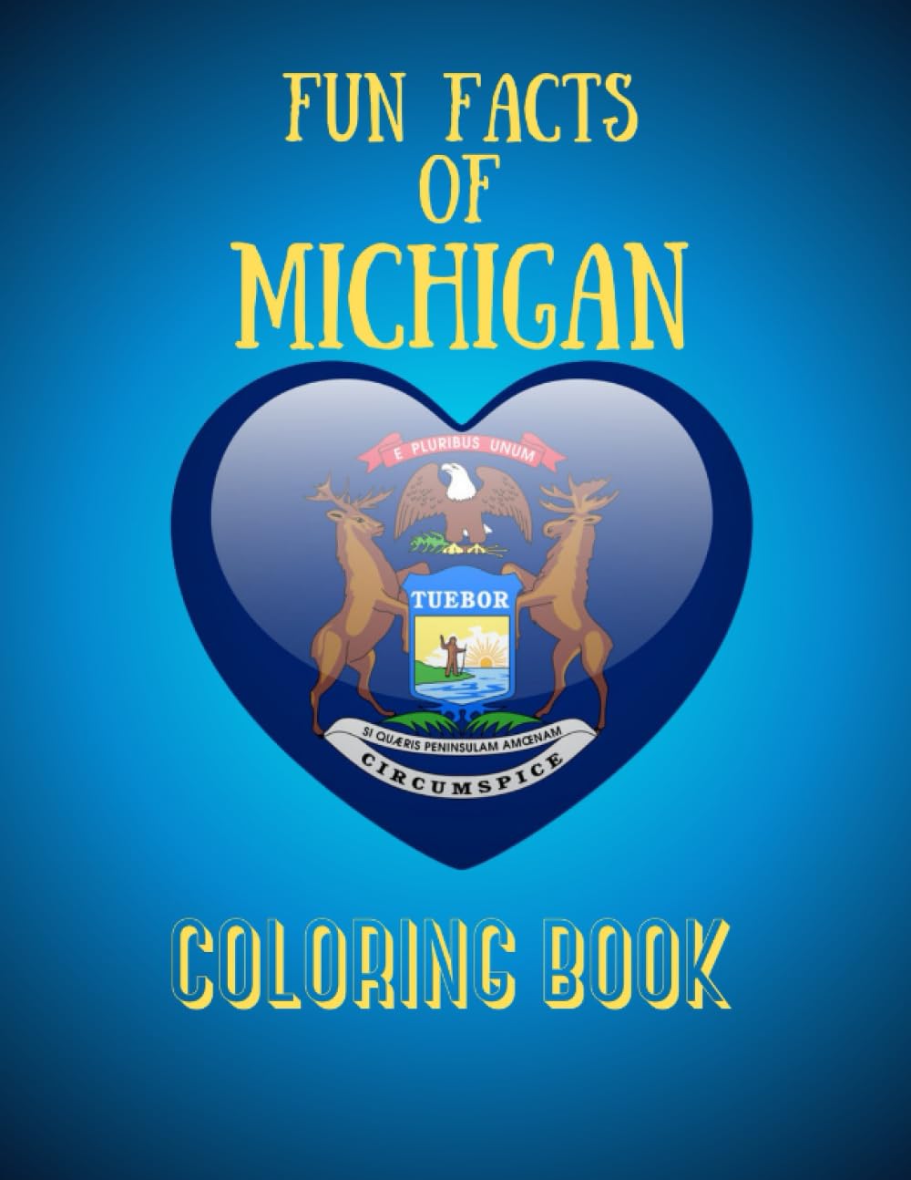 Fun Facts of Michigan Coloring Book: MacGrath, K.L.: 9798861314763 ...