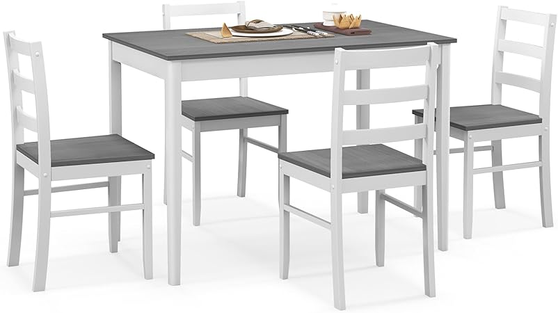 Amazon.com - Giantex Dining Table Set for 4, Dining Room Table Set for ...