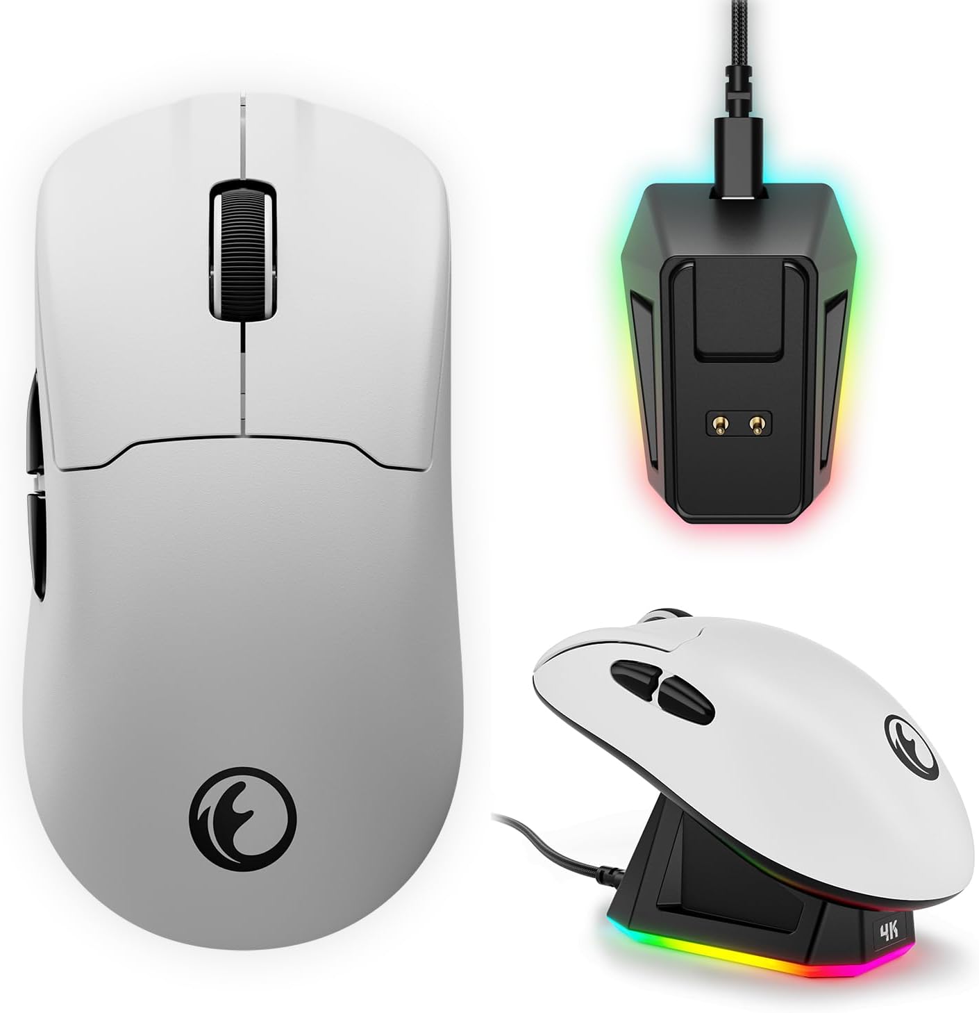 Amazon.com: IFYOO G63 2.4G/BT/Wired Tri-Mode 4K Wireless Gaming Mouse ...