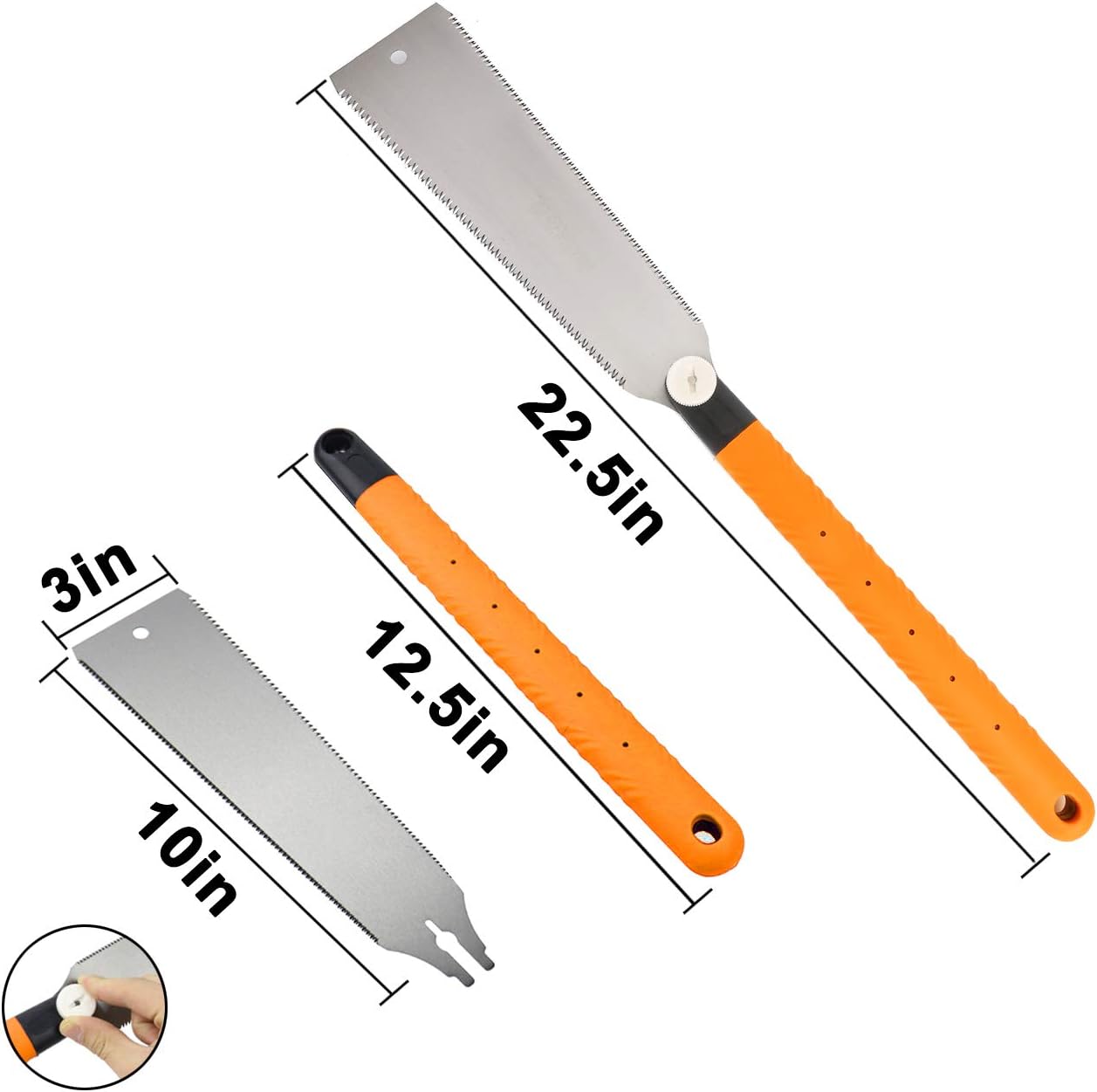 Buy DUEBEL Japanese Ryoba Saw, Flush Cut Saw Flexible Blade Handsaw ...