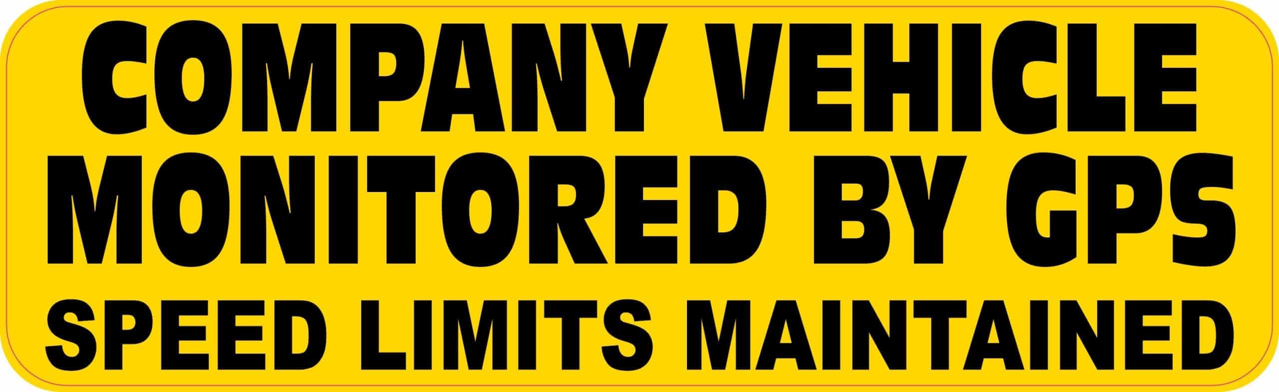 Amazon.com - StickerTalk Company Vehicle Monitored by GPS Sticker, 10 ...