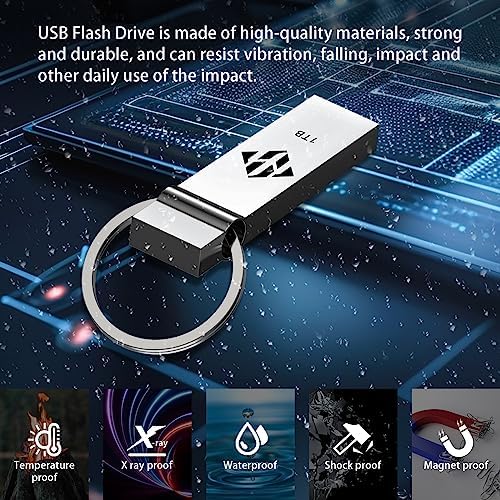 WLOTPO Clé USB 1 To Clé USB étanche Jump Drive Pen Drive avec porte ...