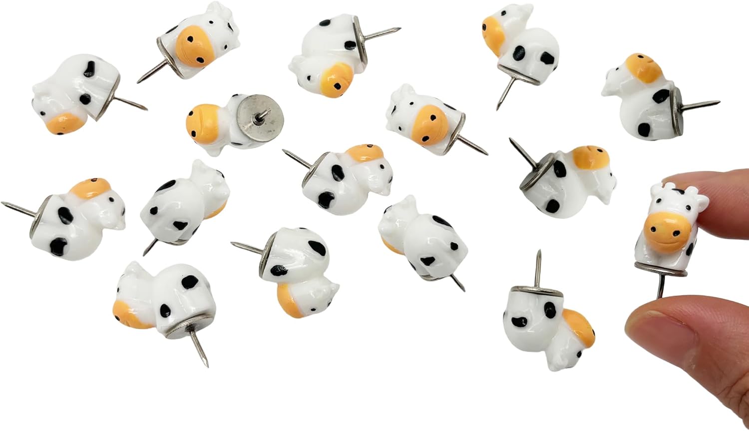 Amazon.com: Pack of 20 Cute Cow Decorative Push Pins for Photo Wall and ...